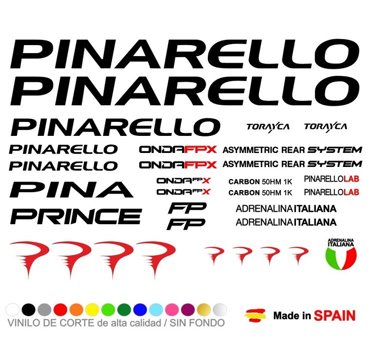 KIT Pegatinas Vinilo PINARELLO Stickers Decals Aufkleber Bicicleta Bike ...