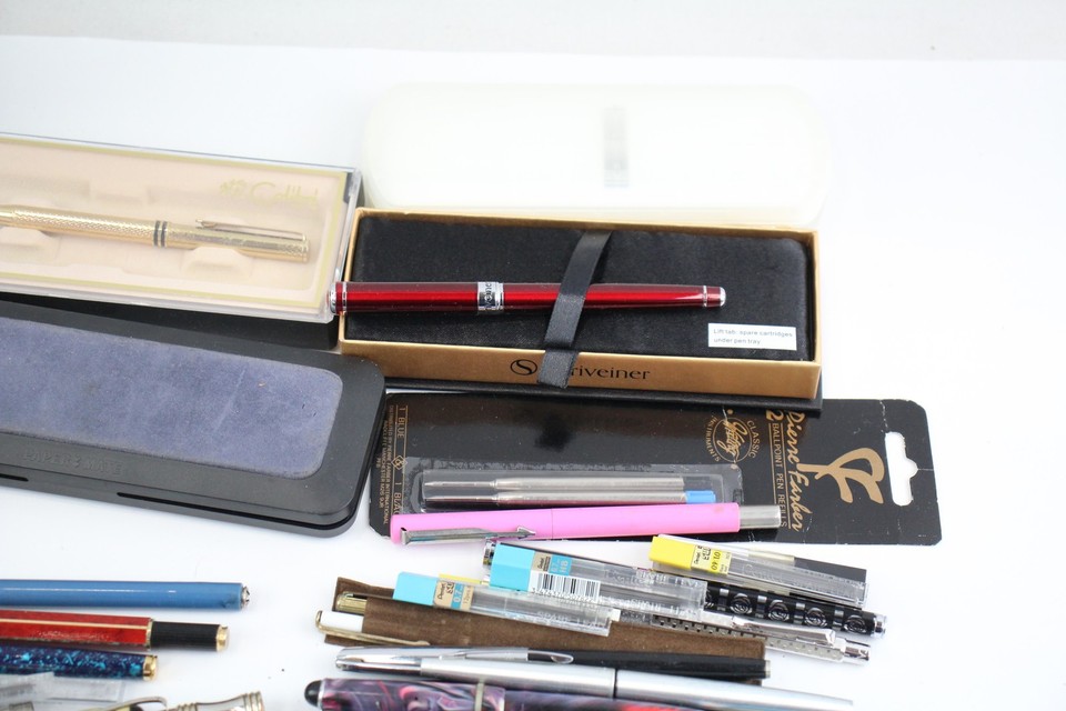 Writing Instruments Assorted Inc Fountain Pens Ballpoint Biro ...