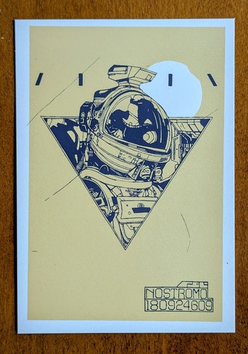 Alien Nostromo Spacesuit GOLD by Tyler Stout Handbill Art Print ...