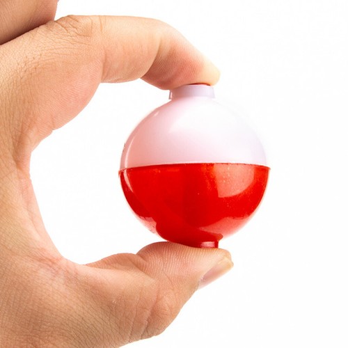 12Pcs Fishing Float Classic Round Durable Red White Tackle Bobber ...