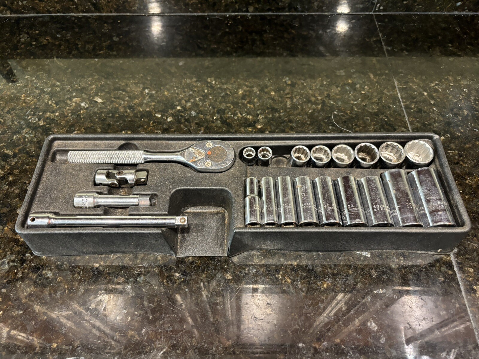 PROTO Professional Tools 3/8" Drive Socket 22 Piece Tool Set MISSING 1/ ...