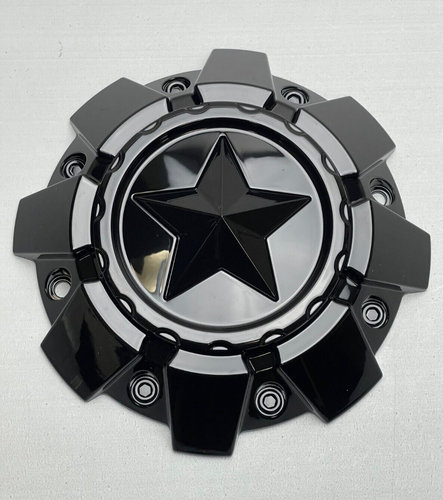 *USED MSA Off-Road Gloss Black Wheel Center Cap NO SCREWS M50L142-H49 ...