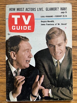 1965 Feb Original TV GUIDE 'Mr. NOVAK' MEREDITH FRANCISCUS Minnesota ...
