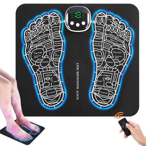 Remote EMS Foot Massager Mat for Muscle Relaxation,Back & Leg Foot ...