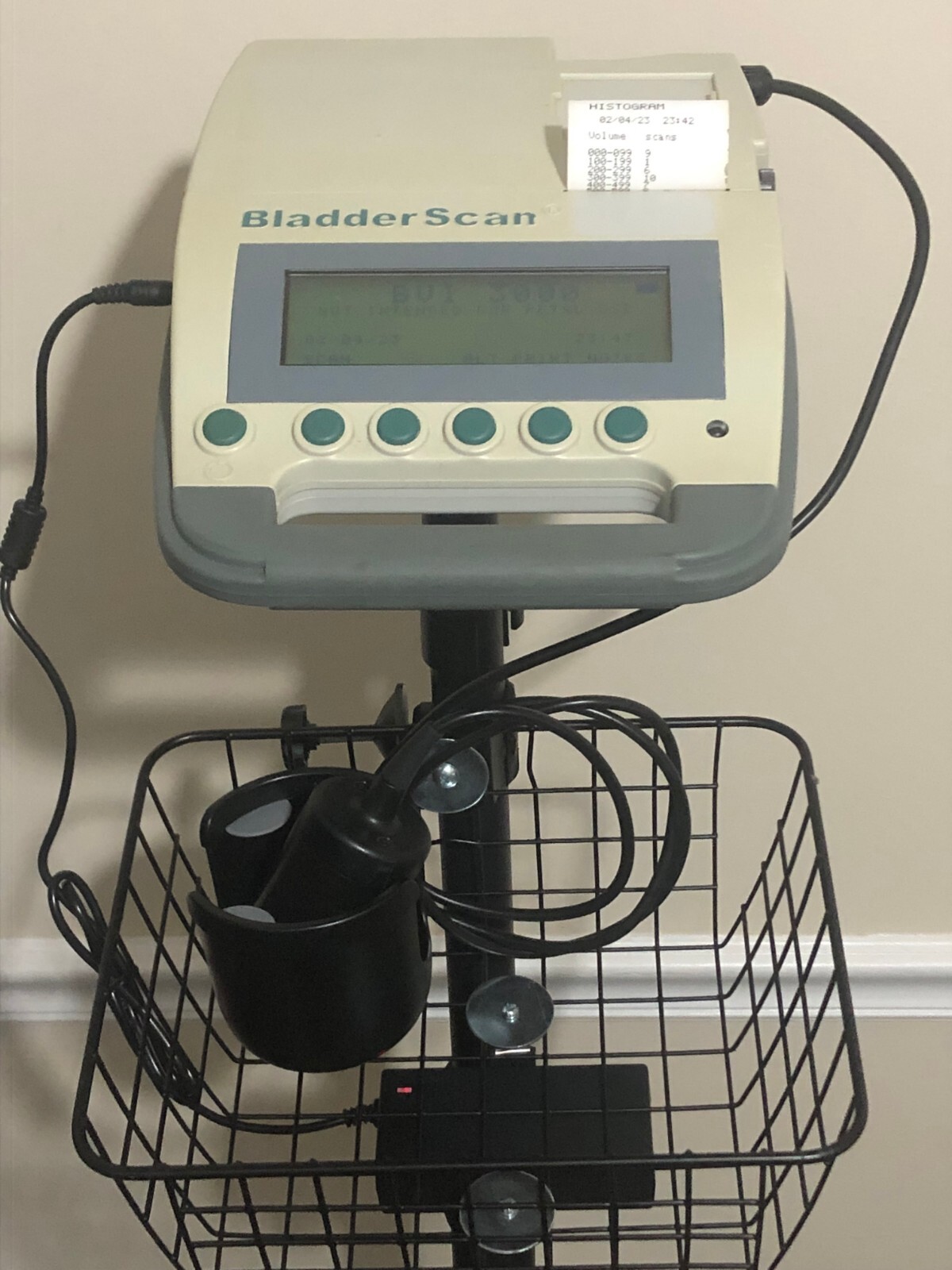 Verathon Bladder Scan Scanner BVI 3000 Ultrasound Probe Battery Charger ...