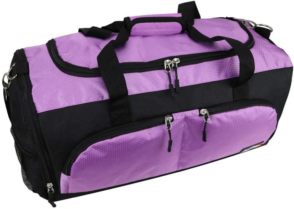 Large Sports Travel Bag Gym Holdall Duffel in Black Blue Pink Purple ...
