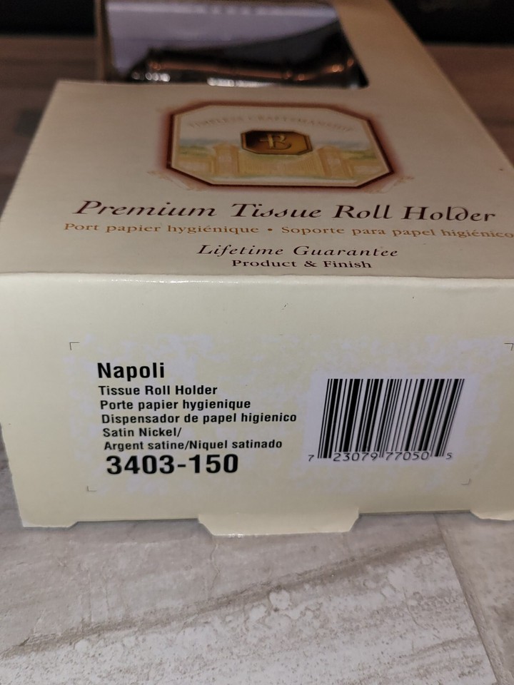 Baldwin Premium NAPOLI Brass Tissue Roll Holder 3403-150 & 2 Towel ...