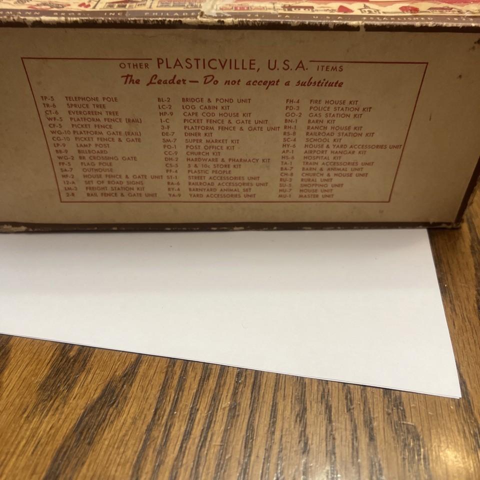 PLASTICVILLE U.S.A. POST OFFICE BUILDING KIT - O SCALE OR HO SCALE ...