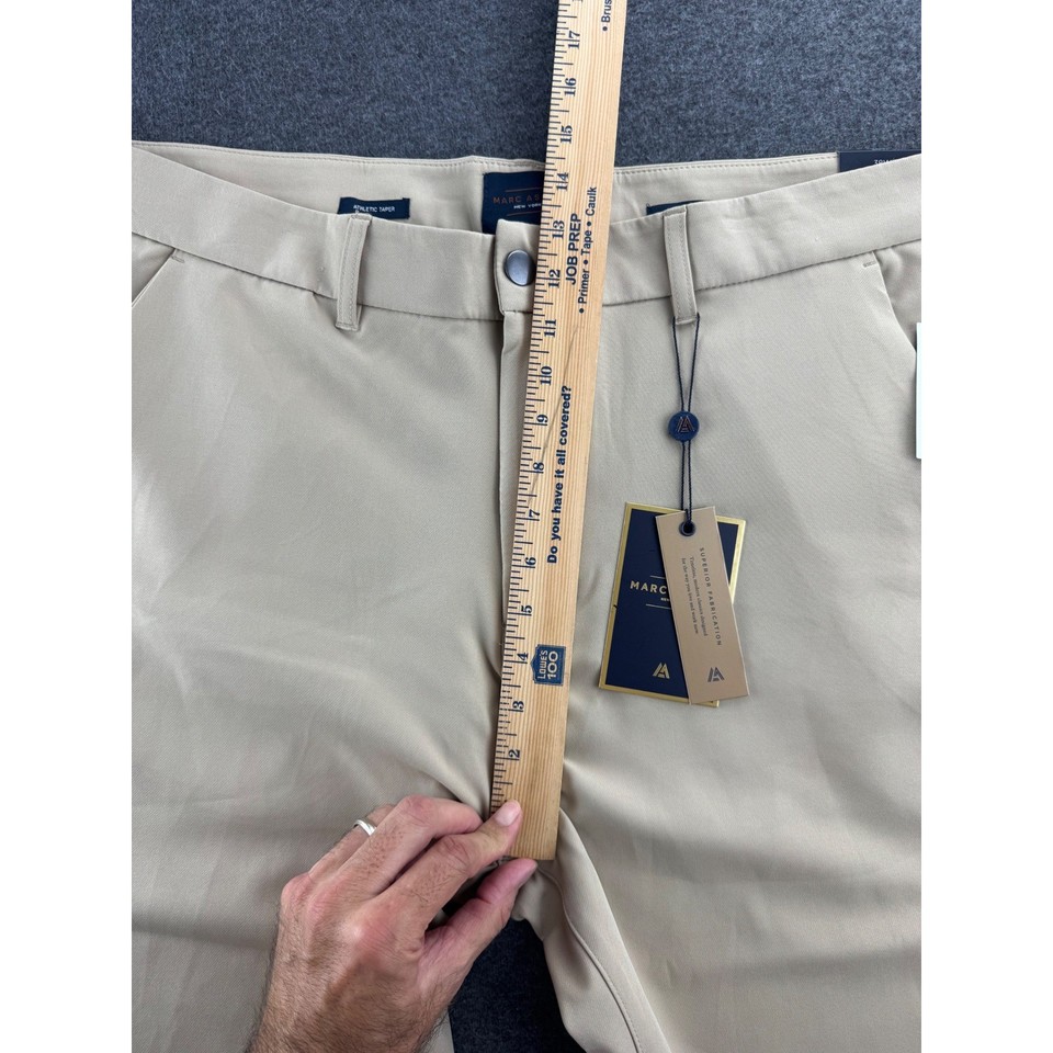 Marc Asher Khaki Chino Tech Pants Mens Sz 38W 31.5L Superior ...