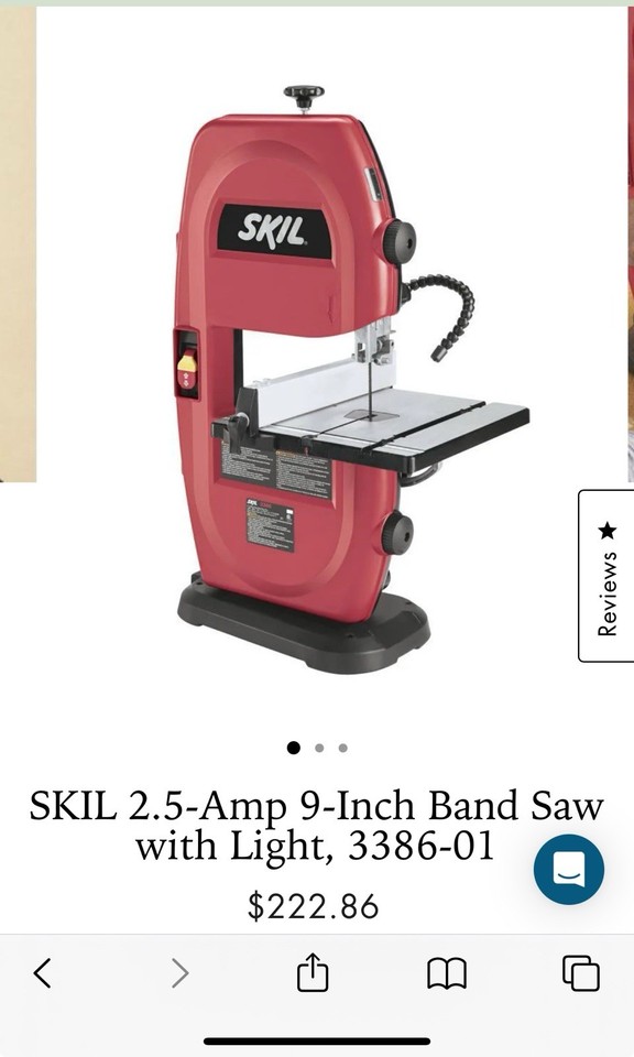 Skil 3386 Benchtop 2 Speed Band Saw 9" 120V | eBay