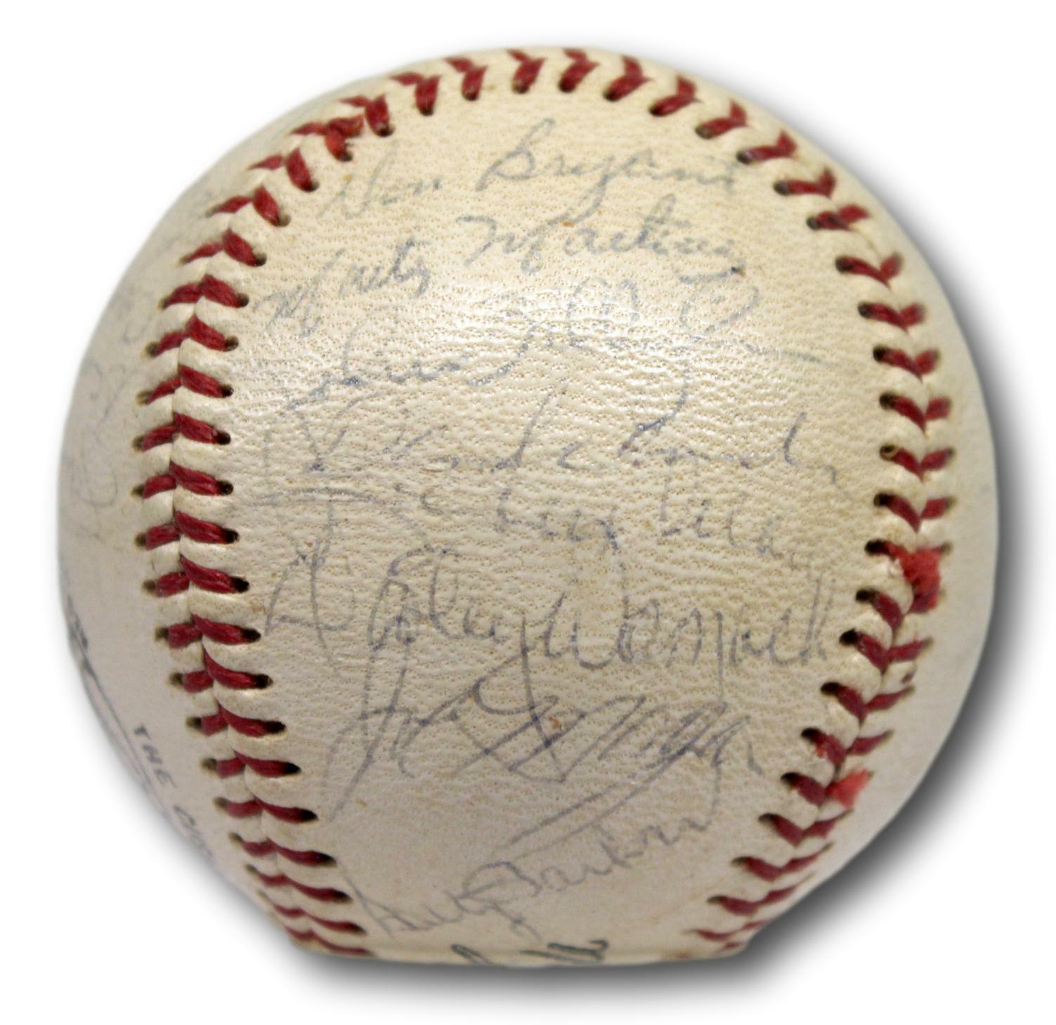 1969 Houston Astros Team Signed Autographed Baseball ONL Ball Beckett ...