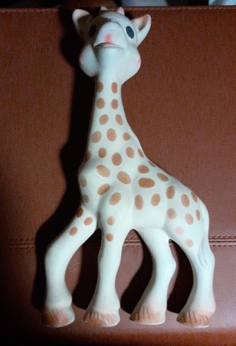Vintage Sophie The Giraffe Rubber Squeaky Toy 7" Teether Teething 1960s ...