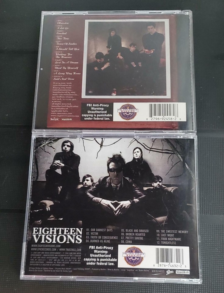 Eighteen Visions and Obsession CDs by Eighteen Visions Trustkill 828767463223| eBay
