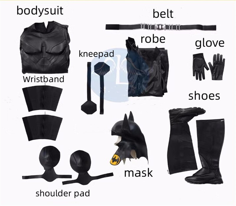 2023 Batman Michael Keaton Cosplay Custome Set With Mask Shoes ...