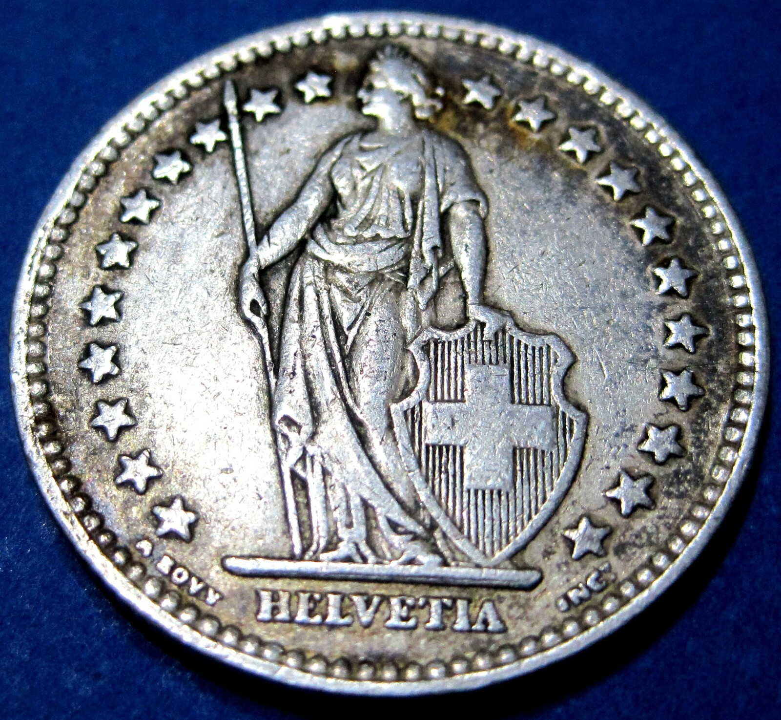 Switzerland 1943 2 Francs Silver Coin – Helvetia – Swiss Vintage | eBay