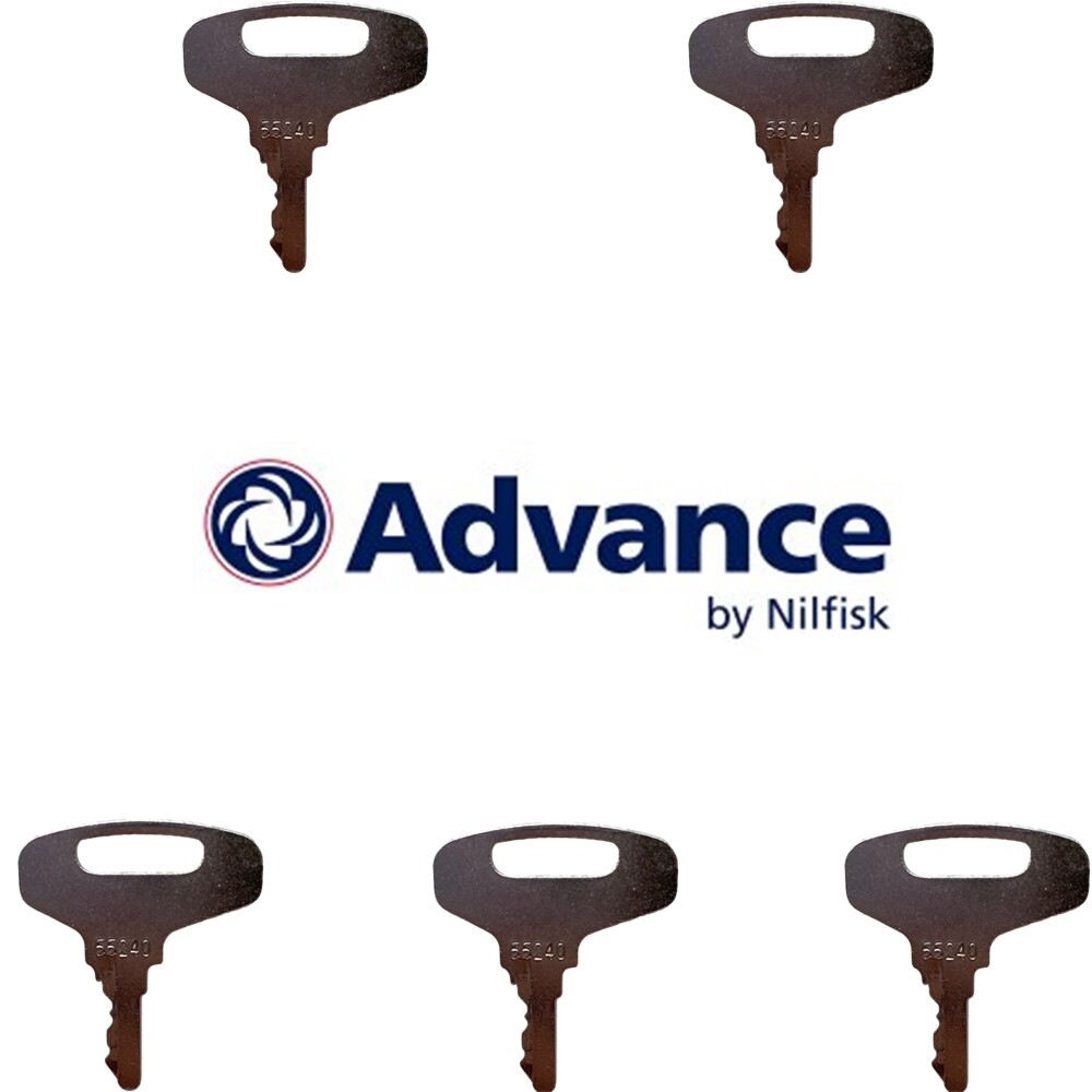 5 Nilfisk Advance Ignition Keys 56508655 some powered scrubber sweeper ...
