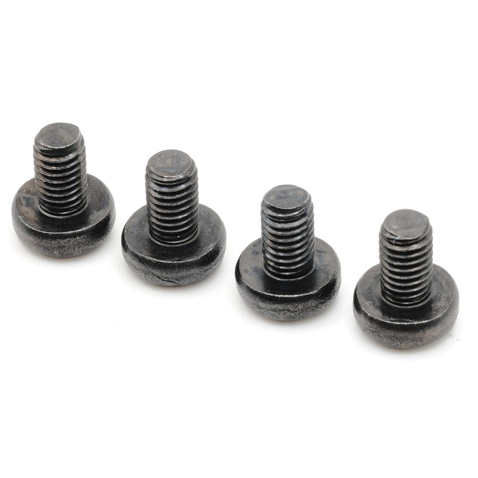 Rear License Plate Screws for Audi - M6-1.0 x 10mm - Stainless Black ...