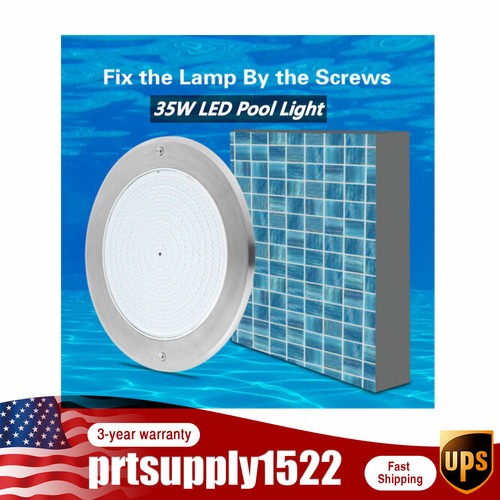 12V 35W Underwater LED Pool Light IP68 Waterproof Spa Lamp Stainless Adjustable | eBay