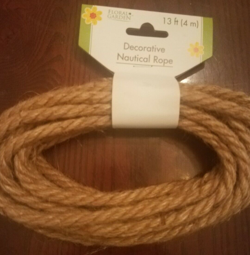 Nautical Rope Decorative Rope 13 Ft Long 3/8 Diameter,Arts/Craft-Fall ...