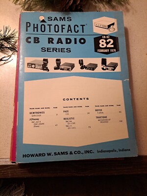 Sams Photofact CB Radio Series #82 Gemtronics JCPenney Realistic Pace Royce 1976 | eBay