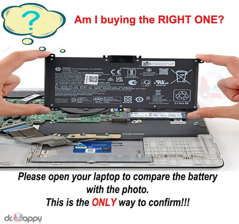 56Wh Battery for HP EliteBook 850 G7 850 G8 855 G7 855 G8 ZBook Firefly ...