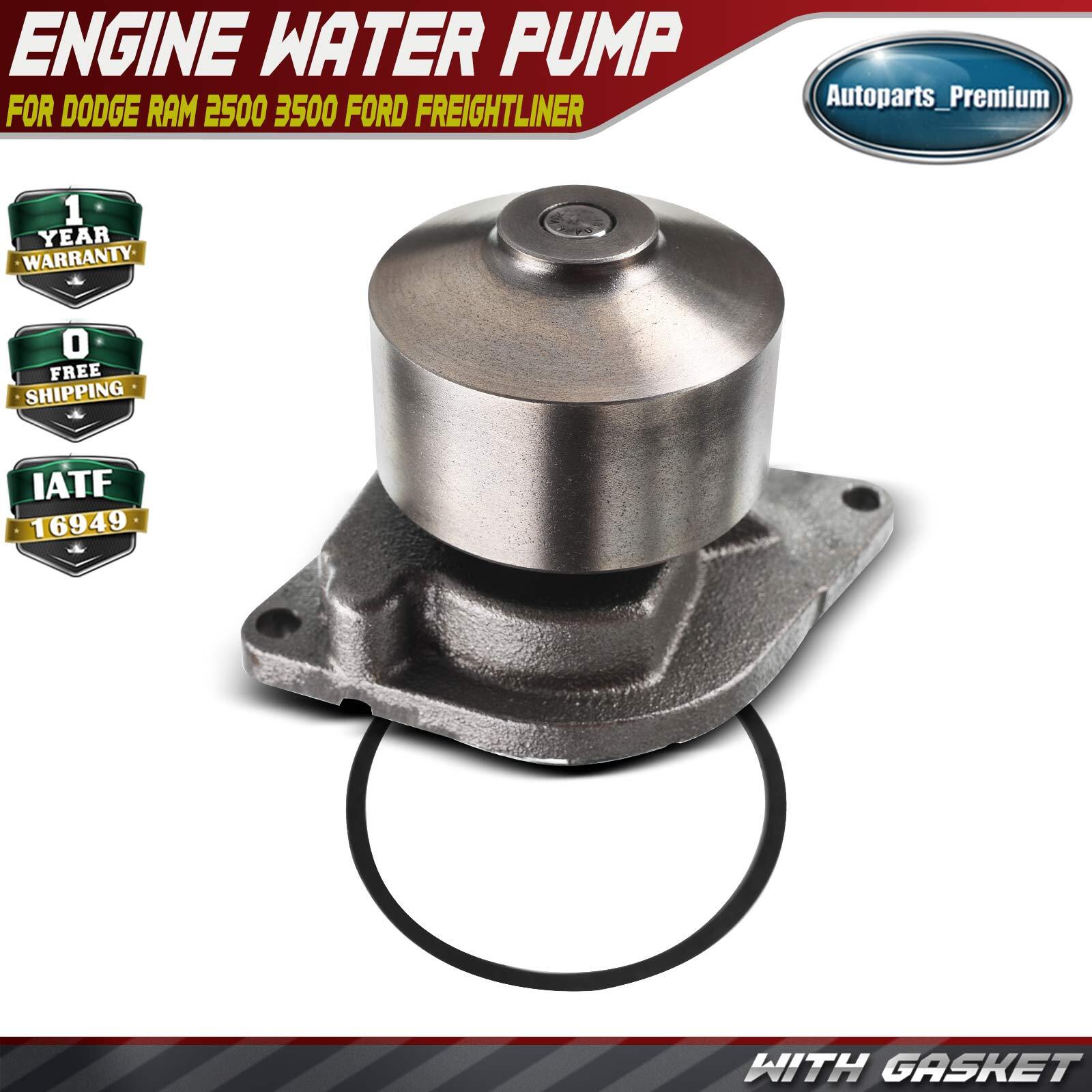 Water Pump for Dodge Ram 2500 3500 Freightliner I6 5.9L Cummins 6BT ...