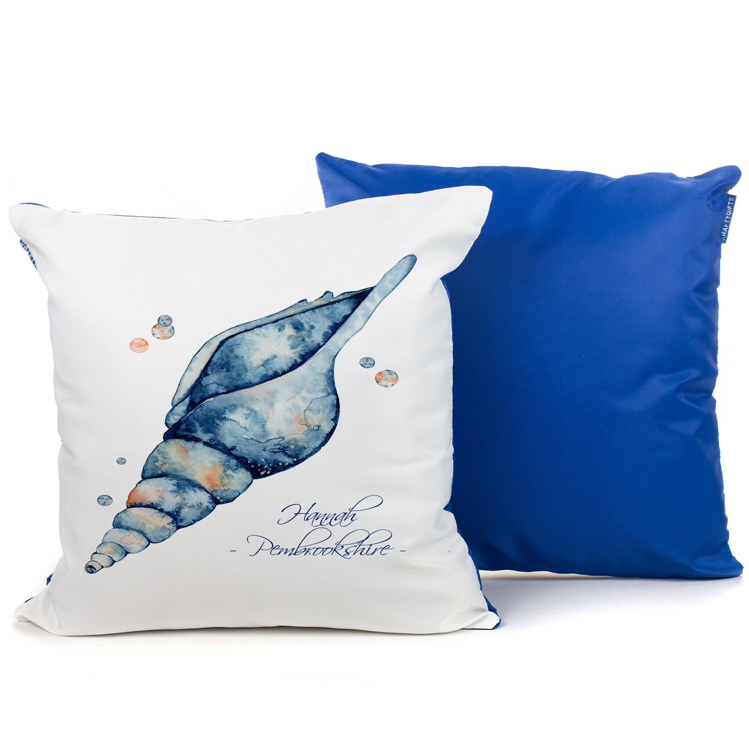 Personalised Sea Shell Outdoor Cushion Cover Waterproof Seaside Garden ...