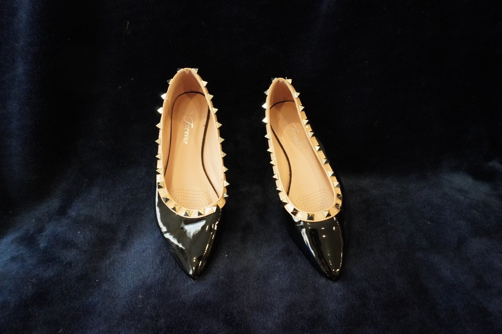 Valentino Inspired Studded Ballet Flats - Gem