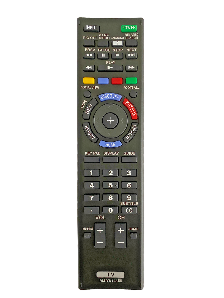 New Remote Control FOR Sony TV KDL-46XBR2 KD-50X690E KD-55X700E KD ...