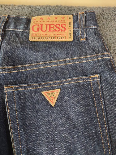 Vintage Guess Jeans Pascal Loose Fit Tapered Leg 075 Mens 28x32 Blue ...