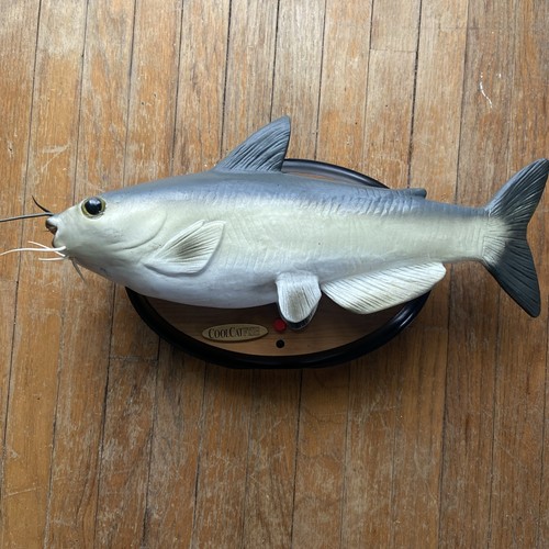 Gemmy Cool Cat CatFish Talking Singing Fish Working Condition Read ...