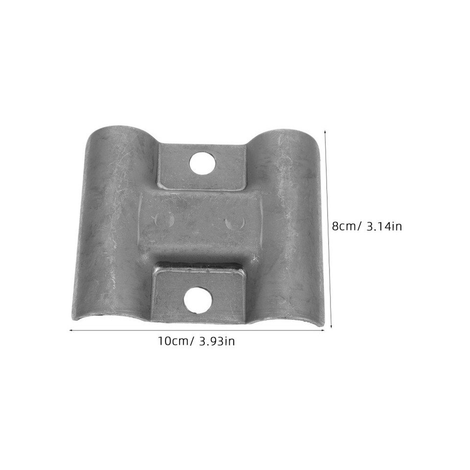 4 Pcs Shelf Fixings Conduit Pipe Clamps Logistics Cart Double Hole ...