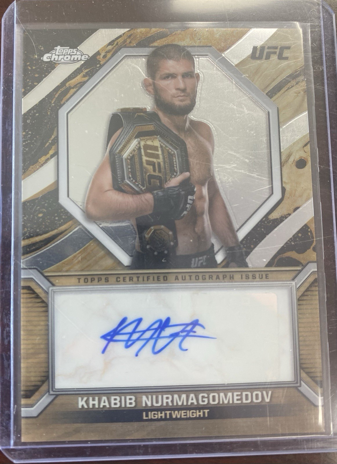 Khabib Nurmagomedov 2024 Topps Chrome UFC #MOC-KNU Marks of Champions ...