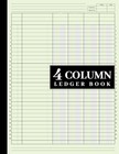 4 Column Ledger Book: Large Accounting Ledger for Bookkeeping/Four ...