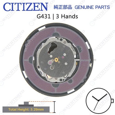 Genuine Citizen G431 Watch Movement Eco-Drive 3 Hands Solar | eBay