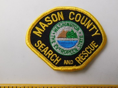 MASON COUNTY SEARCH & RESCUE WASHINGTON PATCH SHOULDER CREST EMS FIRE ...
