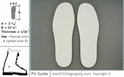 Insole Shims 1/16" - Small - Pair (2 pieces) | eBay