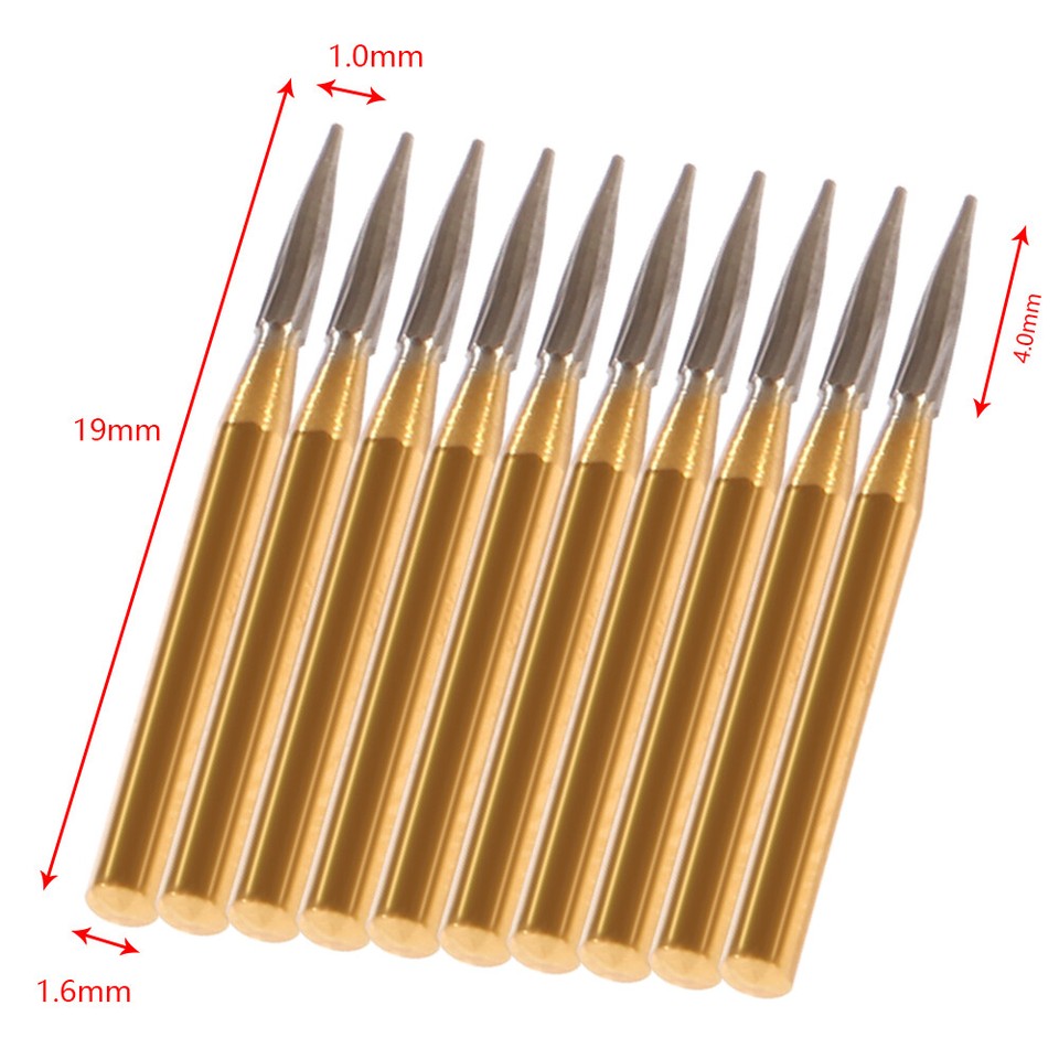 Dental Trimming & Finishing Gold Burs Carbide Bur FG 7901/7902 for High ...