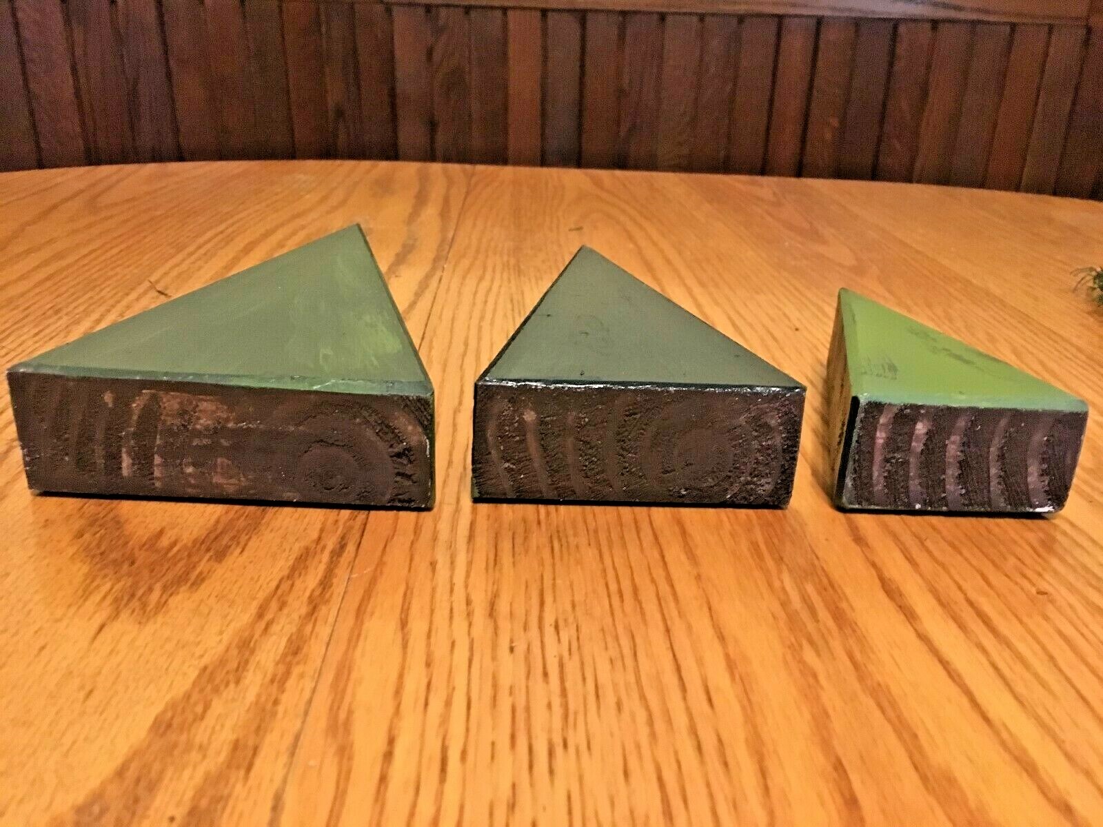 Wooden Evergreen Tree Trio Set of (3) Winter/Holiday Decorations | eBay