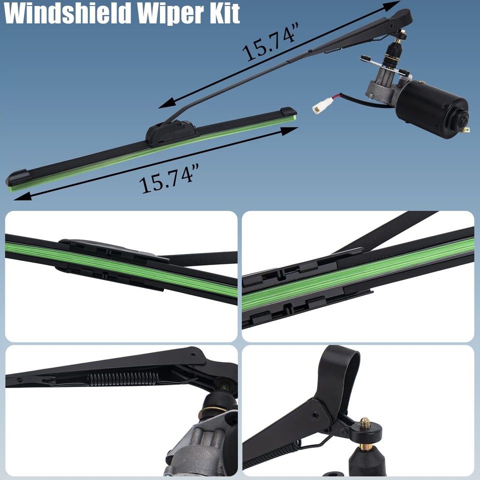 Electric UTV Windshield Wiper Kit Universal Windshield Wiper Motor Kit ...