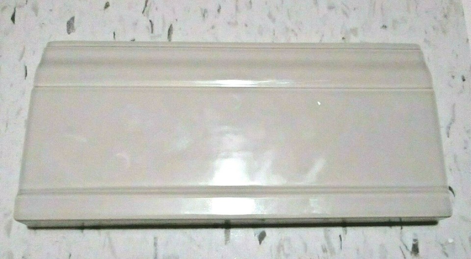Mexico Porcelain Ceramic Light Gray Baseboard 1 Wall Tile Trim Cap 8-1/ ...