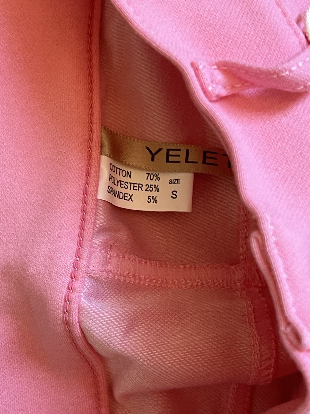 Teletext Shorts Stretch Fabric Pink Knee Length New Women’s Size Small ...