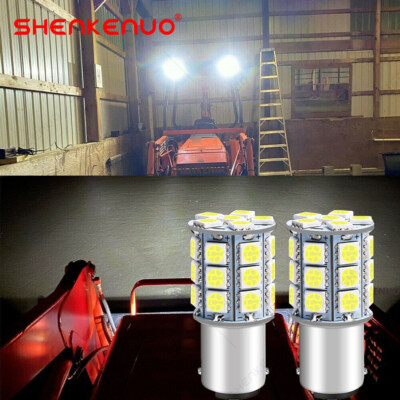 2 Bright White LED Bulbs for Bobcat rear work light fits in 6661353 ...