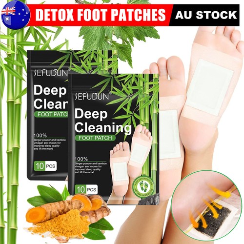 Upto300 Pack Detox Foot Patches Pads Natural plant Toxin Removal Sticky ...