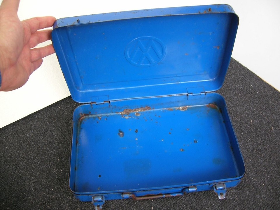 RARE SQUARE VW TOOL BOX HAZET VOLKSWAGEN 1500 TYP 3 BUG BEETLE COX BUS ...