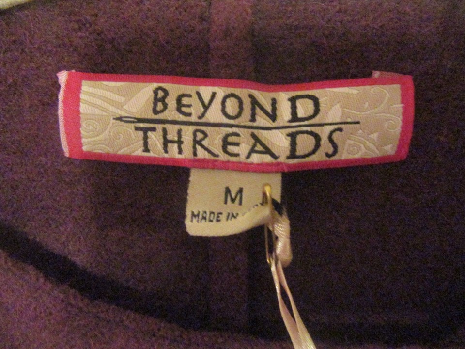 *NWT* BEYOND THREADS MALBEC PLEATED SERENA ALPACA-WOOL BLEND JACKET ...