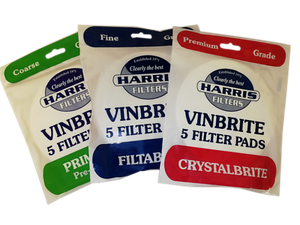Harris Filters MK3 Vinbrite Wine Pads: Prime Crystalbrite Filtabrite ...
