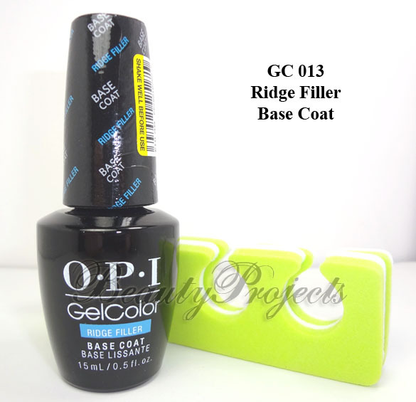OPI Ridge Filler Base Coat GC 013 Soak Off GelColor LED/UV Gel .5oz ...