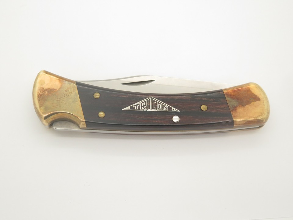 Vintage 1999 Buck 110 Folding Hunter Tricon Advertising Lockback Knife ...