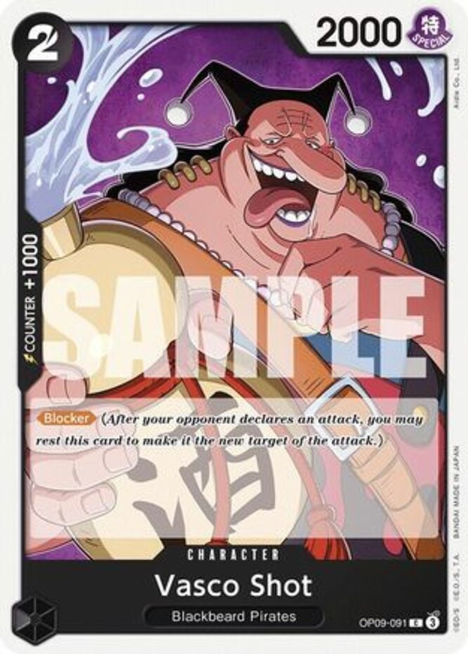 Vasco Shot - OP09-091 - C New OP-09 Emperors in the New World One Piece ...